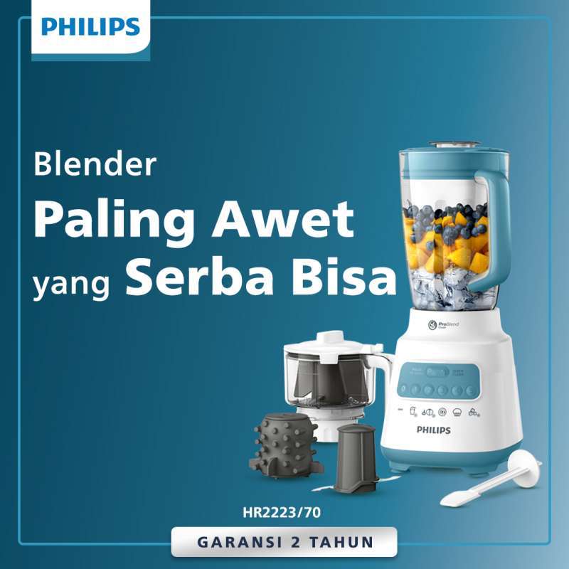 Promo Blender Philips 5000 Series Hr2223/70- Jar Plastik 2 L - Blender ...