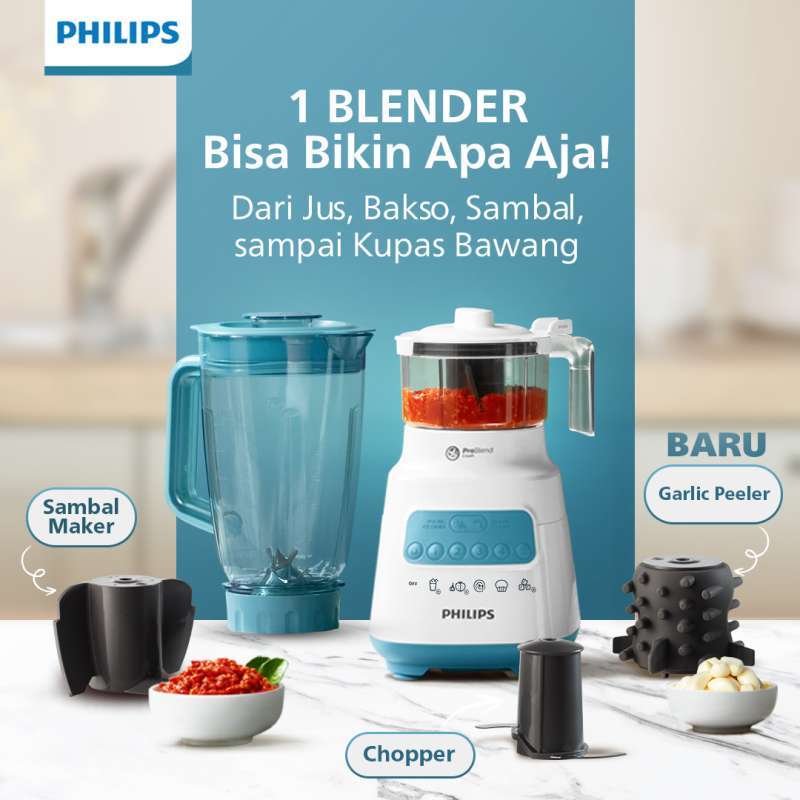 Promo Blender Philips 5000 Series Hr2223/70- Jar Plastik 2 L - Blender ...