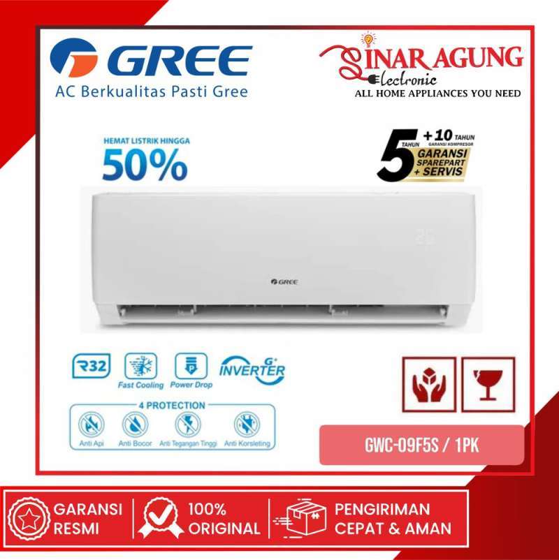 Promo Gree Ac 1 Pk Inverter Gwc-09f5s / Gwc09f5s / Gwc 09f5s With ...