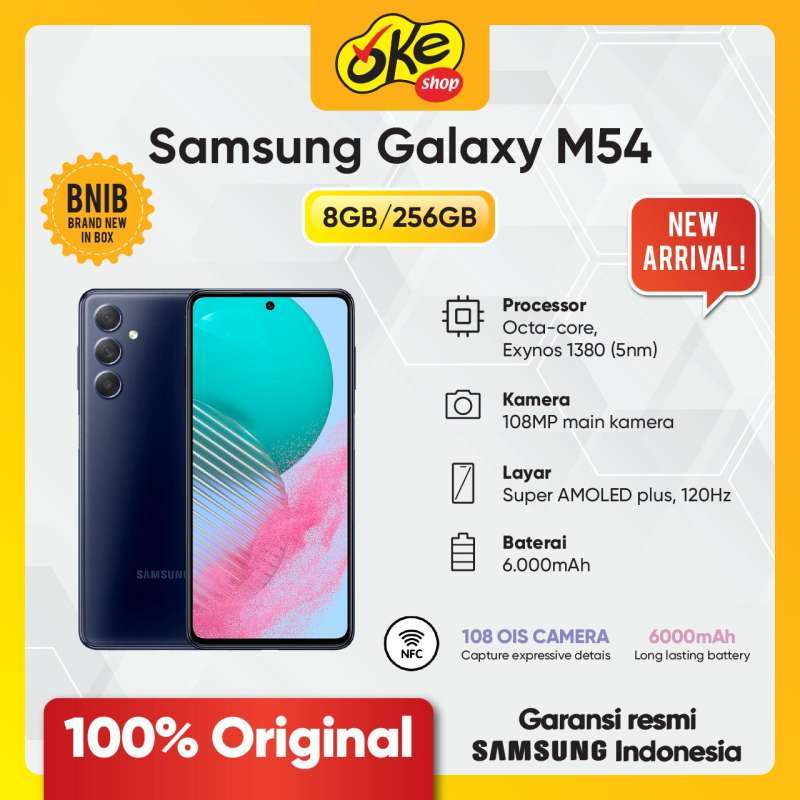 Samsung Galaxy M54 5G - Harga & Spesifikasi Terbaru Mei 2024 | Blibli