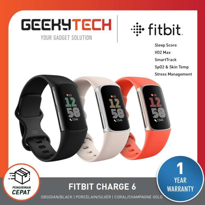 Jual Fitbit Charge 6 Activity Tracker - Garansi Resmi Di Seller Geekytech Official Store ...