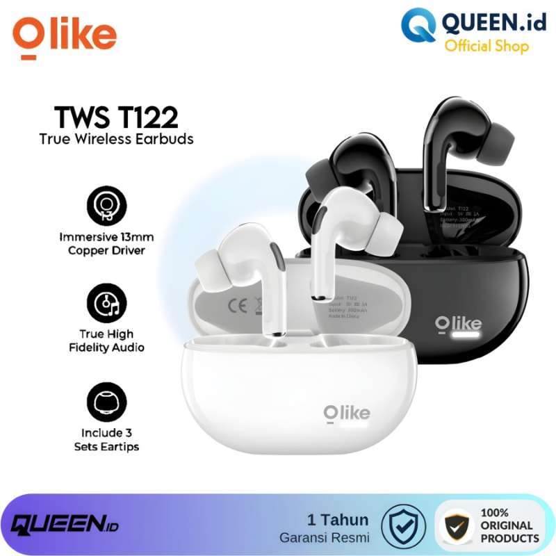 Jual Olike T122 Tws True Wireless Earbuds Headset Bluetooth 5.3 Clear Calls - Putih Di Seller ...