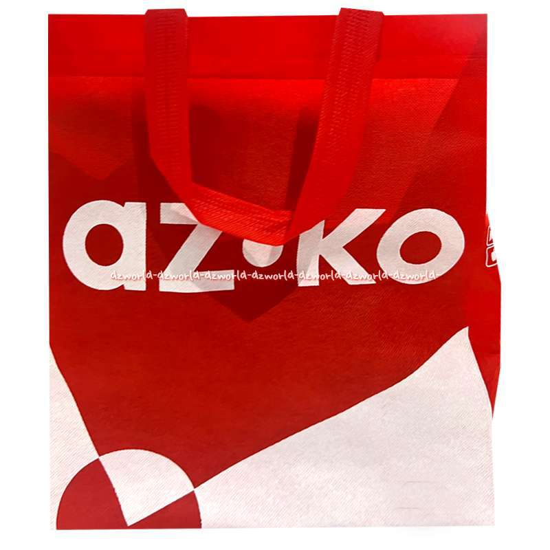 Jual Azko Goodie Bag Red White Merah Putih Kantong Belanja Kain Az Ko ...