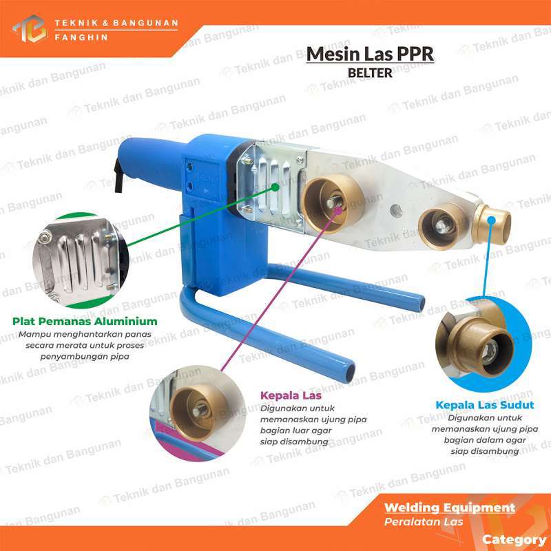 Jual Mesin Las Pipa Ppr Welding Torch Machine 20 - 32mm 20 - 63mm ...