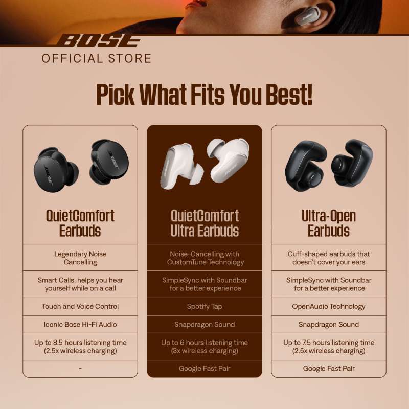 Jual Bose Quietcomfort Ultra Earbuds Anc Noise Cancelling Tws Earphone ...