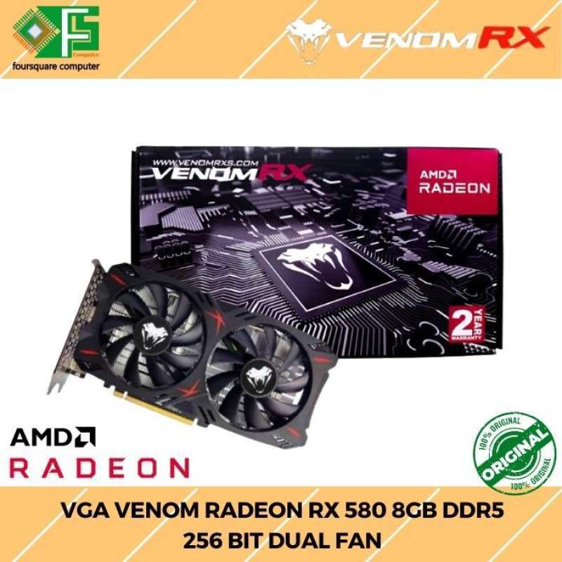 Jual VGA Venomrx Radeon Rx 580 8gb Gddr5 256 Bit Resmi Di Seller ...