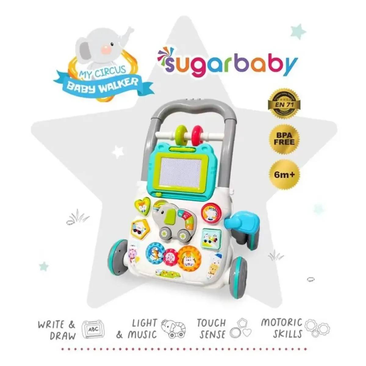Jual Sugarbaby 5in1 Activity Walker Ride-on Scooter/sugar Baby Push ...