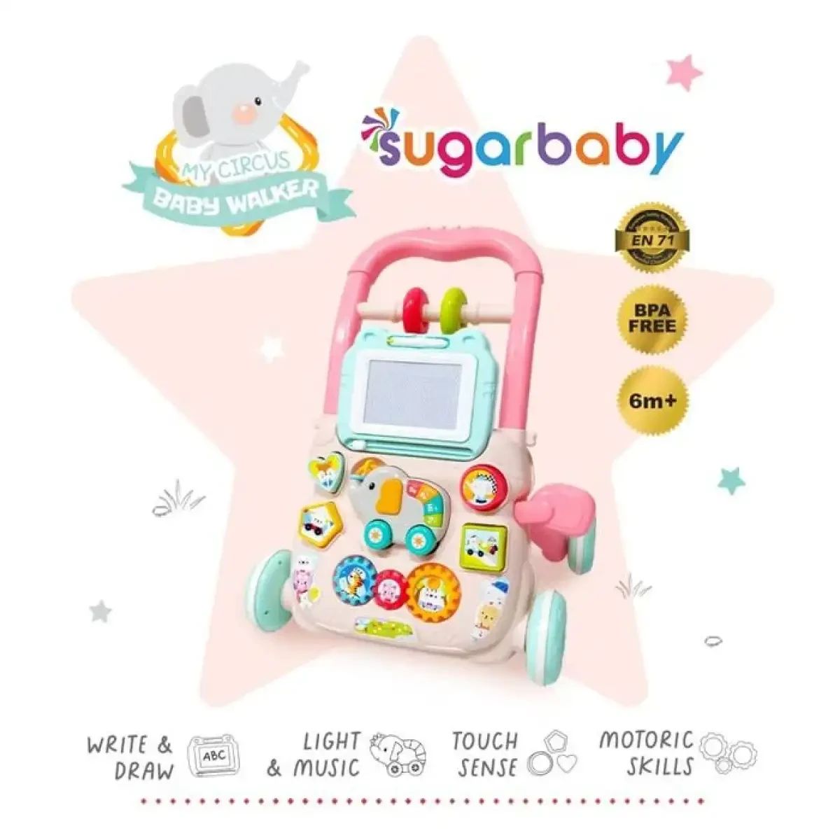Jual Sugarbaby 5in1 Activity Walker Ride-on Scooter/sugar Baby Push ...