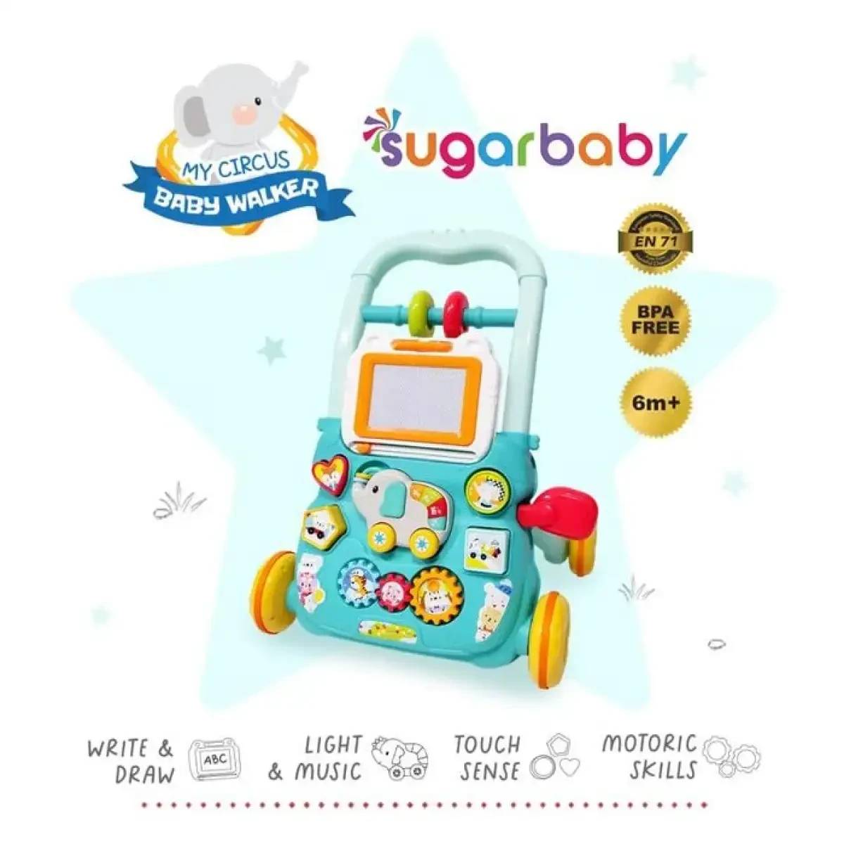 Jual Sugarbaby 5in1 Activity Walker Ride-on Scooter/sugar Baby Push ...