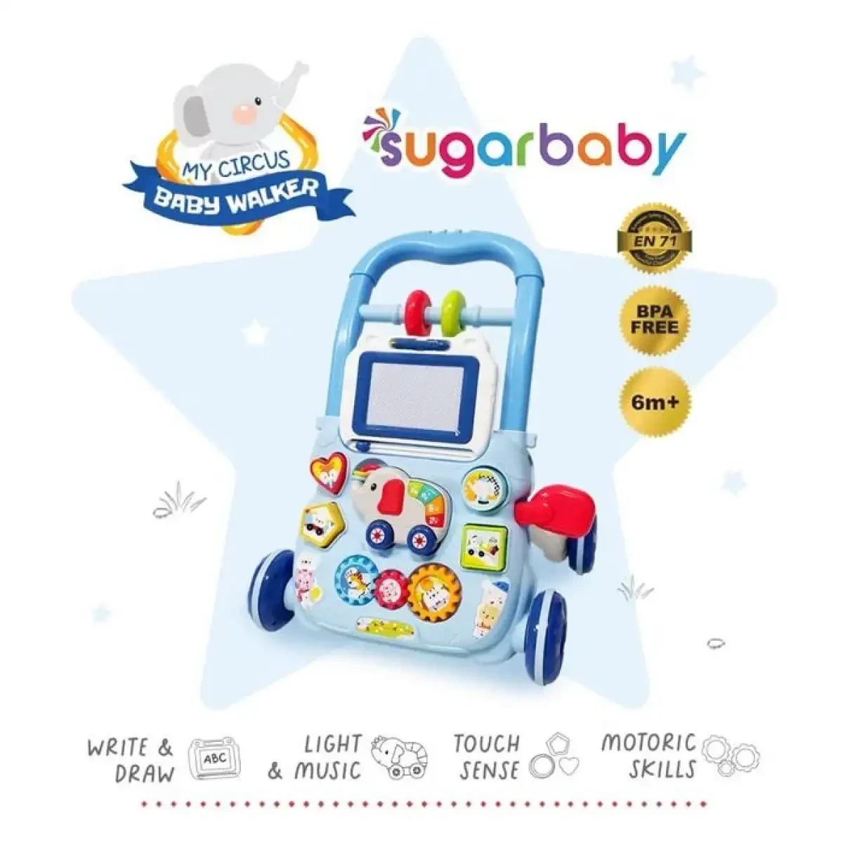 Jual Sugarbaby 5in1 Activity Walker Ride-on Scooter/sugar Baby Push ...