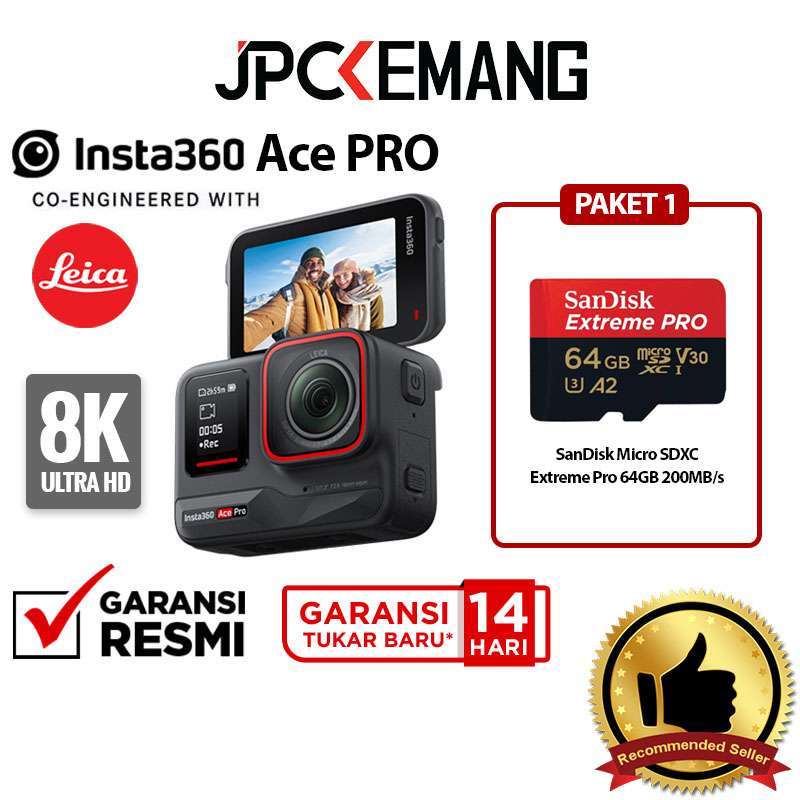 Promo Jpc Kemang Insta360 Ace Pro 8k Uhd Leica Action Camera Insta 360 Action Cam Garansi Resmi ...