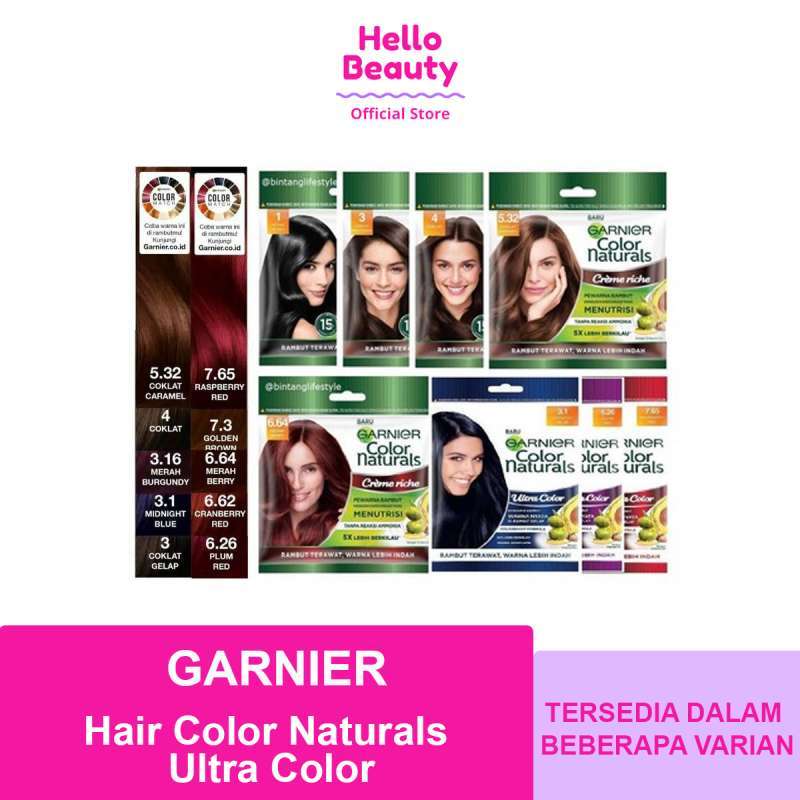 Jual GARNIER Hair Color Naturals Ultra Color 20gr + 20mL SACHET ...
