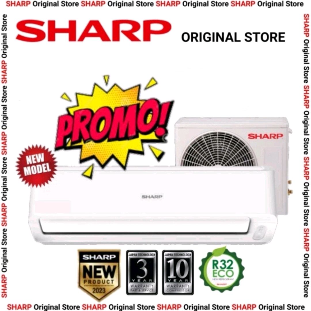 Jual AC SHARP 1 PK AH-A9BEY [1 PK] R32 [INDOOR+OUTDOOR UNIT ONLY] GARANSI RESMI di Seller KIM ...