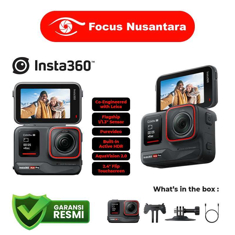 Jual Focus Nusantara - Insta360 Ace Pro Action Camera Insta 360 One Acepro 8k - Garansi Resmi ...