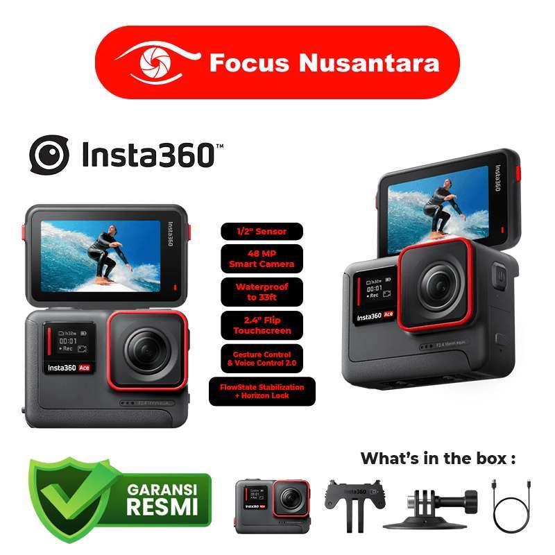 Jual Focus Nusantara - Insta360 Ace Pro Action Camera Insta 360 One Acepro 8k - Garansi Resmi ...
