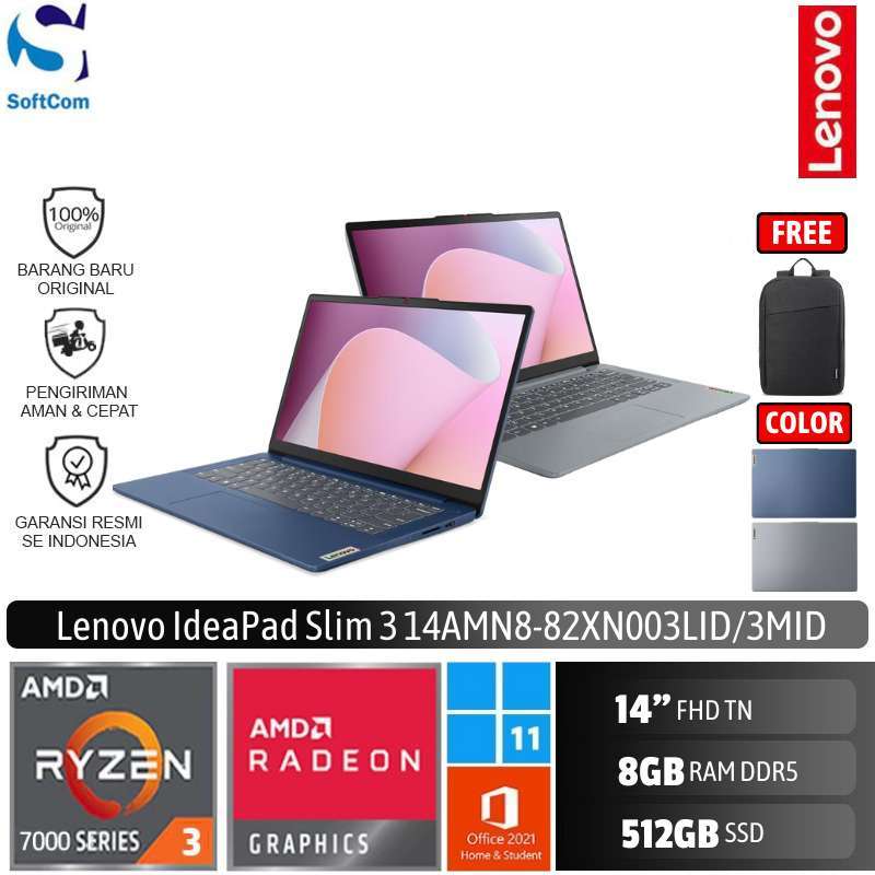 Promo Lenovo Ip Slim Lid Mid Notebook Ryzen U Gb Gb Ssd Fhd Win Home Ohs