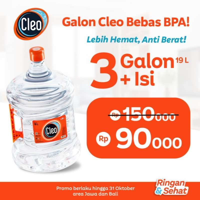 Jual Air Galon Cleo Terbaru - Harga Promo Februari 2024 | Blibli