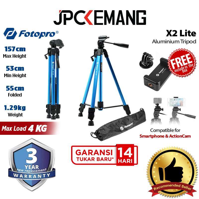 Promo Jpc Kemang Fotopro X2 Lite Aluminium Tripod Kamera Smartphone ...