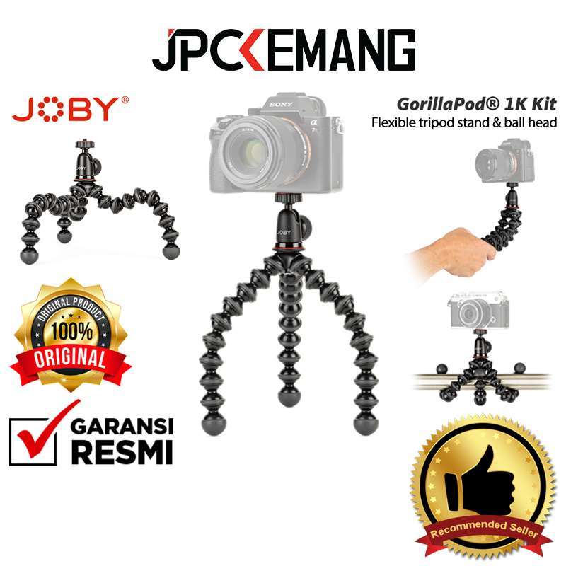 Promo Jpc Kemang Joby Gorillapod 1k Kit With Ballhead Flexible Tripod ...
