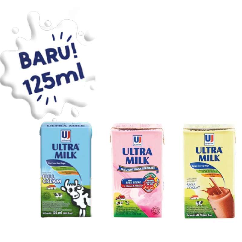 Jual Susu Uht Full Cream Ukuran 125ml Di Seller Babyshoop.kids - Jati Mekar-2, Kota Bekasi | Blibli
