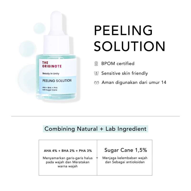 Promo THE ORIGINOTE Peeling Solution Serum 20ml - Serum Eksfoliasi ...