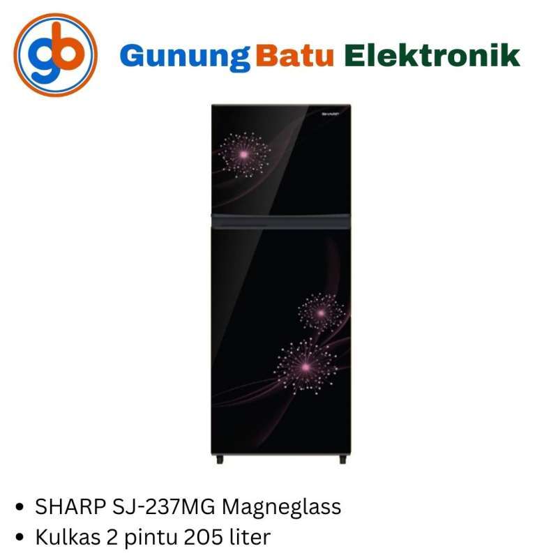 Promo Sharp Kulkas 2 Pintu 205 Liter Sj-237mg Magneglass Diskon 14% Di Seller Gunung Batu ...