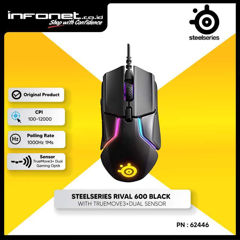 Promo Steelseries Rival 600 Gaming Mouse - Black Diskon 34% Di Seller ...