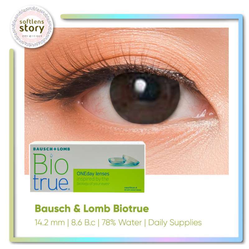 Jual Bausch+lomb Bio True Daily 15 Pasang Softlens Bening Harian - -7.50 Di Seller Softlens ...