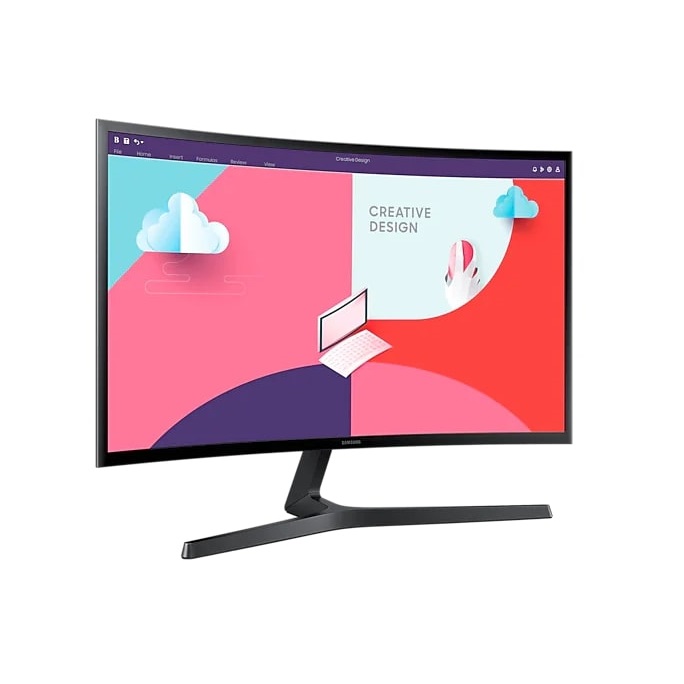 Promo Samsung LS24C366EAEXXD Monitor 24-Inch Essential Curved Monitor ...