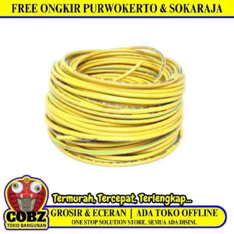 Jual 1 Inti X 4 Mm / Tm Nya F Serabut Kabel Tembaga Sni Kuning Meter Di ...