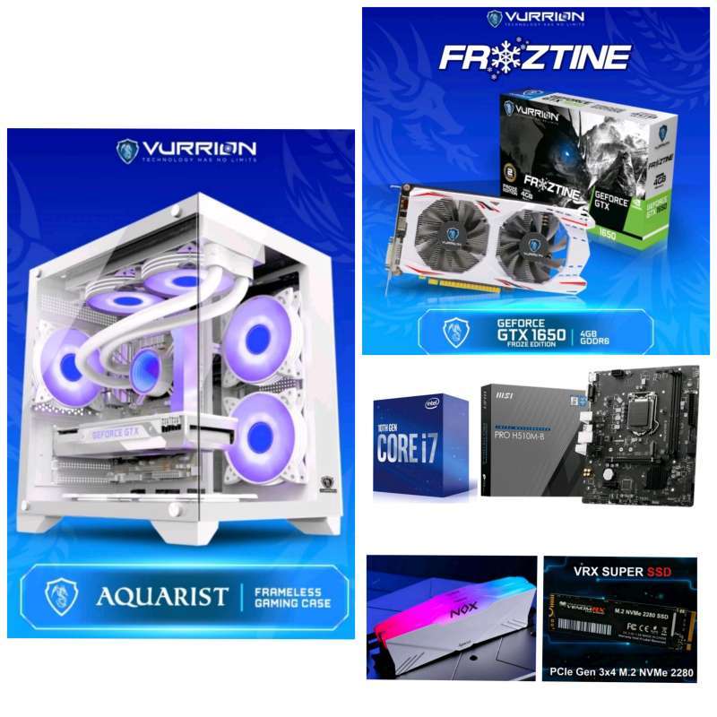 Jual Rakitan PC Gaming Intel Core i5 10400F Gen 10 DDR4 NVME GTX 1650 4GB di Seller ...