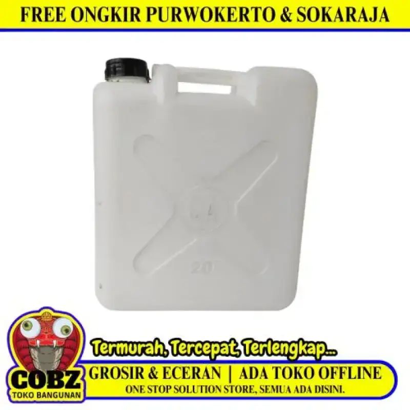 Jual 20 L / Ga Jerigen Jeligen Drigen Botol Plastik Pvc Putih Di Seller ...