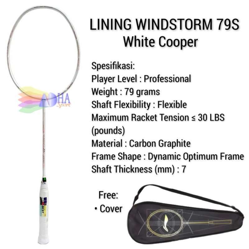 Jual Raket Badminton Lining Windstorm 79s / 79 S Original Raket ...