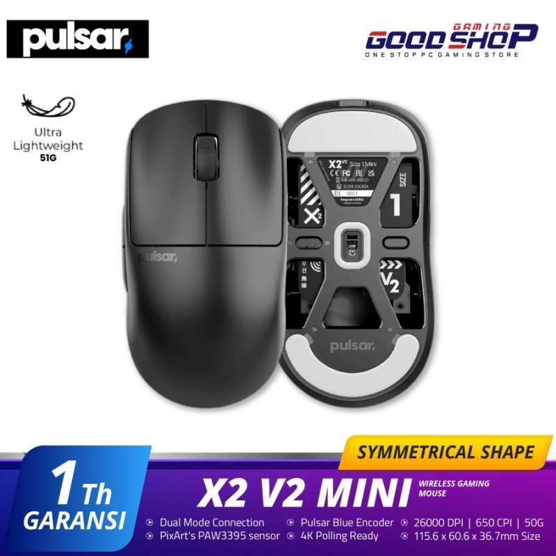 Promo Pulsar X2 V2 Mini Wireless Gaming Mouse Diskon 23% di Seller GOOD ...