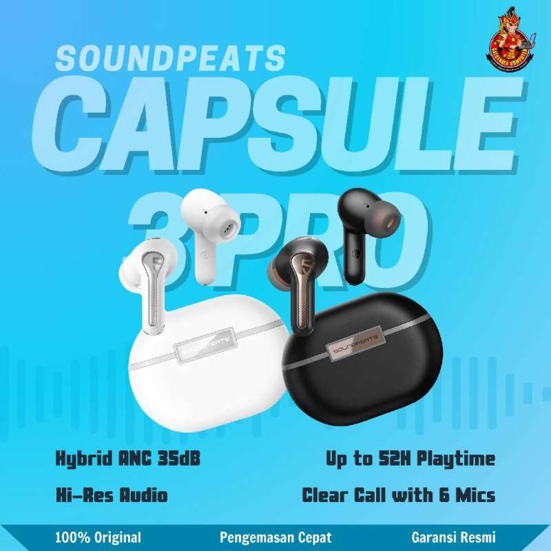 Promo Soundpeats Capsule 3 Pro Ultra Long Lasting Hybrid Anc Earbuds ...