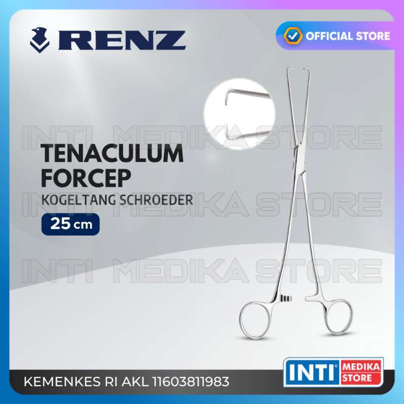 Jual Renz - Tenaculum Forcep 25cm Kogeltang Schroeder Stainless Steel ...