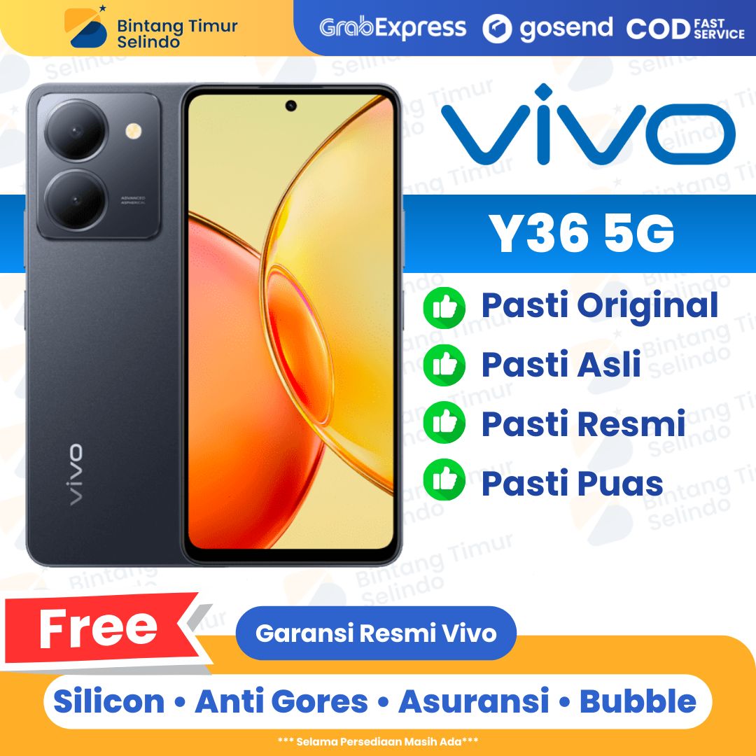 Promo Vivo Y36 5g 8/256gb - Garansi Resmi 1 Tahun Diskon 14% Di Seller Bintang Timur Selindo ...