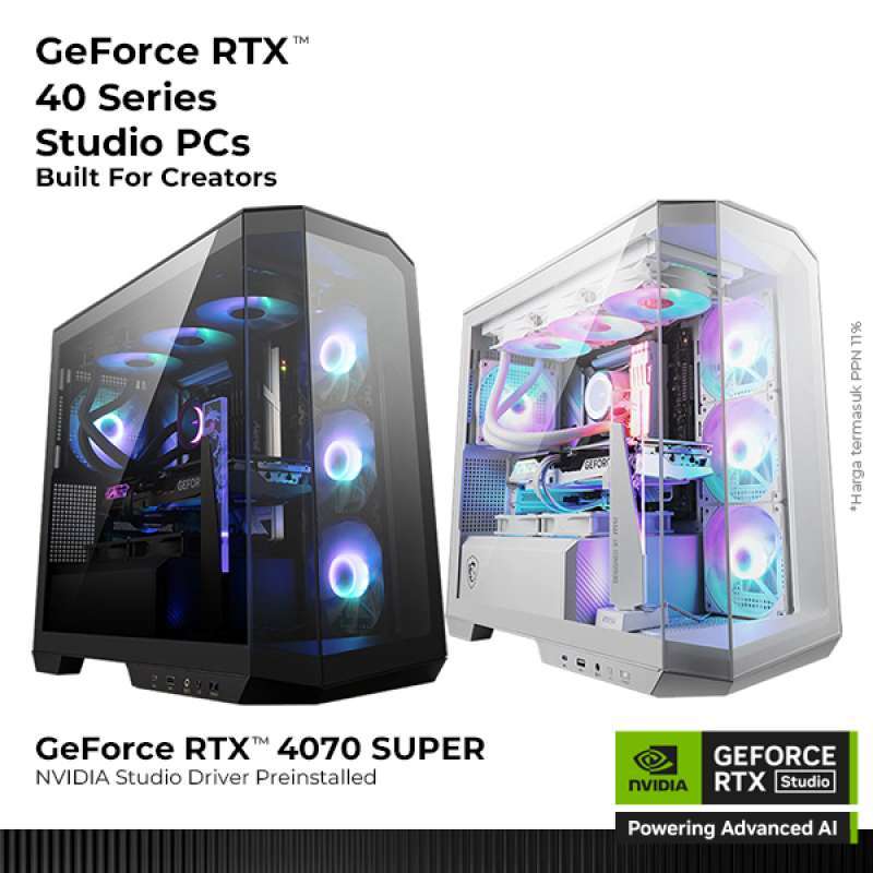 Jual Pc Geforce Rtx Studio Myth Msi Mag Geforce Rtx 4070 Super - I7 ...