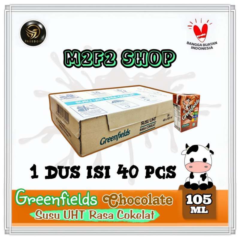 Jual Greenfields Susu Kotak Uht Chocolate Milk | Cokelat - 105 Ml ...