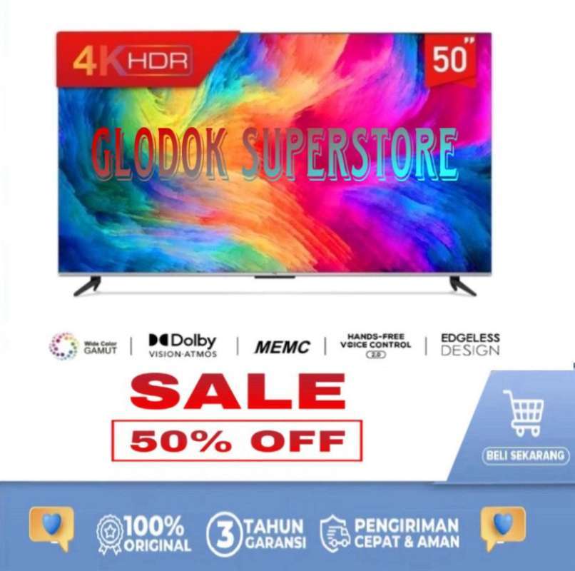 Jual Tcl A50 4 K Uhd Google Tv Original, Murah & Diskon Mei 2024 | Blibli