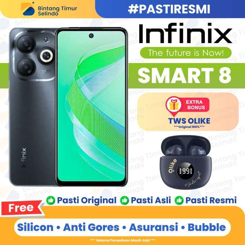 Promo Infinix Smart 8 4/128gb - Garansi Resmi - 4/128gb Gold Diskon 6% ...