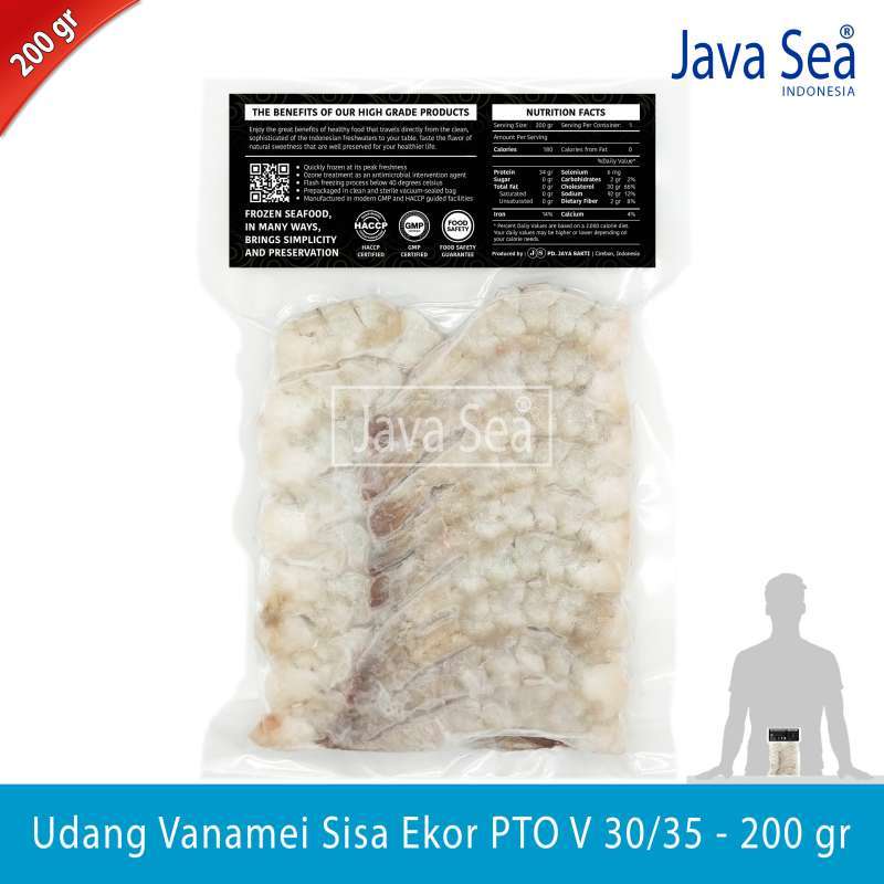 Promo Udang Vanamei Sisa Ekor PTO V 30/35 pack 200gr Java Sea Diskon 6% ...
