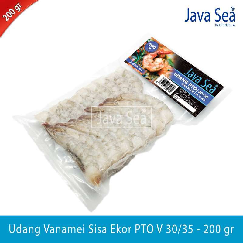 Promo Udang Vanamei Sisa Ekor PTO V 30/35 pack 200gr Java Sea Diskon 6% ...