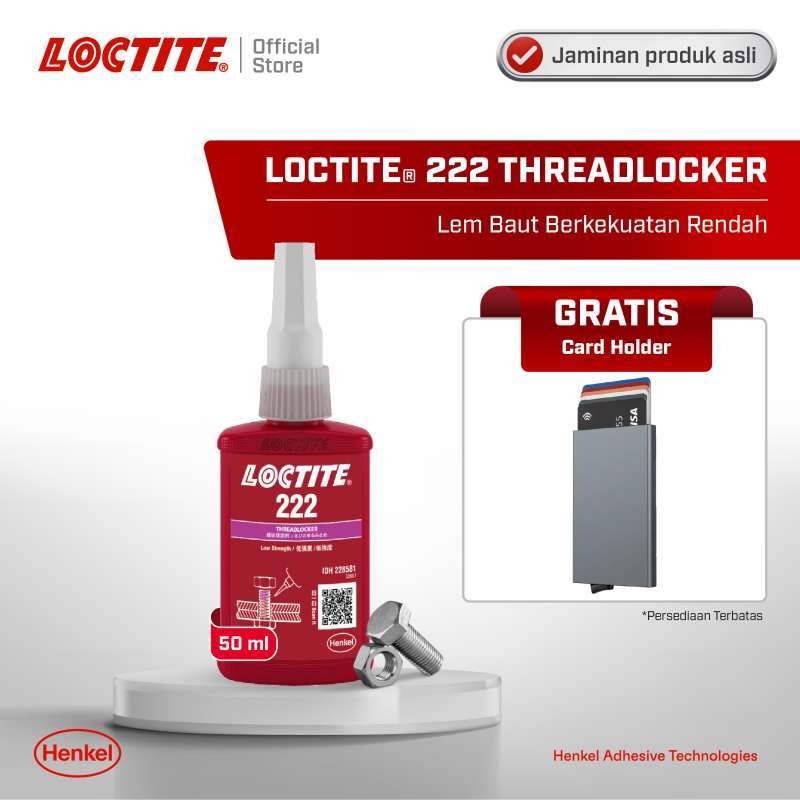 Promo Henkel Loctite 222 Threadlocker Lem Baut 50 Ml Diskon 7% Di Seller Loctite Indo Official ...