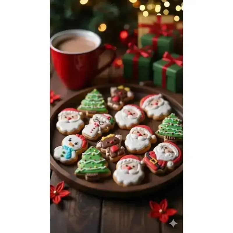Jual Cookies Hias Natal Christmas Gift Kue Kering Natal Satuan 6 Cm ...