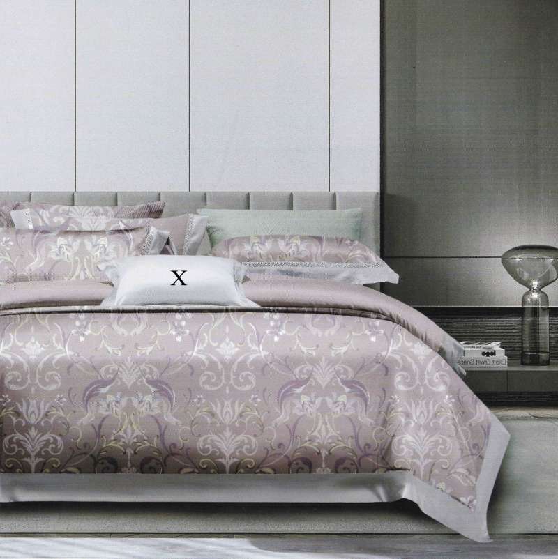 Jual Sprei Set Sutra Serat Bambu Saxon / Long Leaves / Flowers Color ...