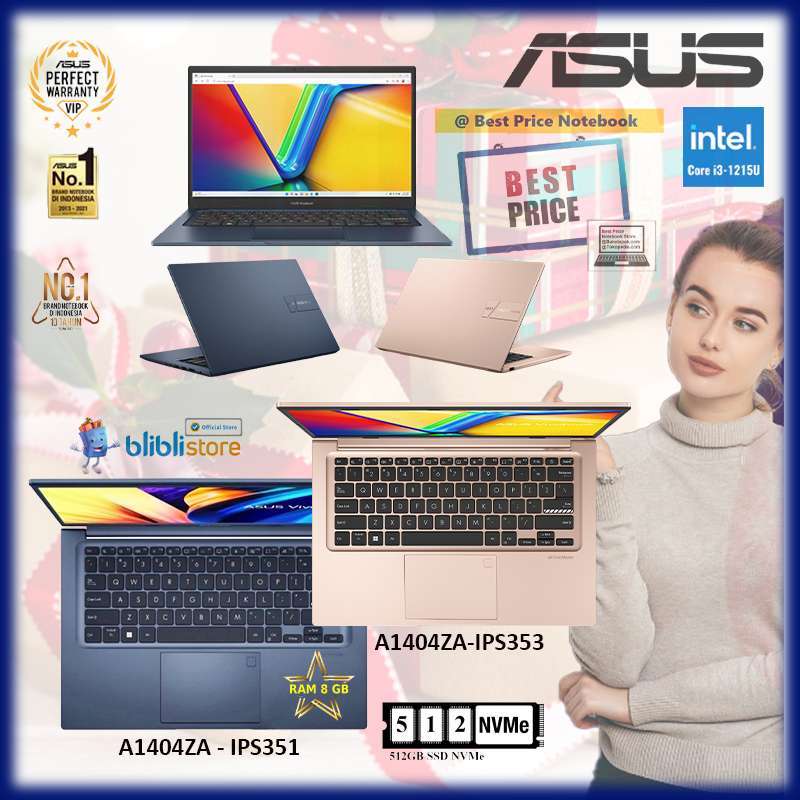 Promo Asus A1404za-ips351 Notebook - Quiet Blue ( I3-1215u / 8gb ...