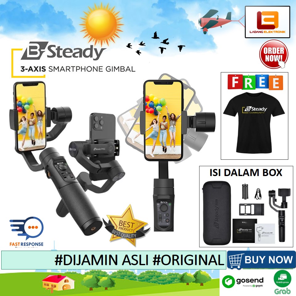 Jual Brica B-steady Pro New 2024 3-axis Stabilizer | B-steady Pro 2024/ ...