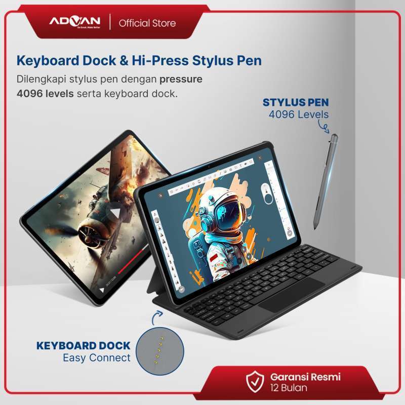 Promo Advan Tab Sketsa 3 10.1” Hd Ips 128gb+ram 6gb Tiger T606 Android ...