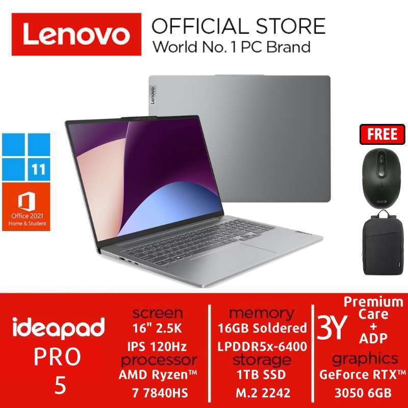 Promo Lenovo Ip Pro 5 4gid Notebook [ryzen 7 7840hs/16gb/1tb Ssd ...
